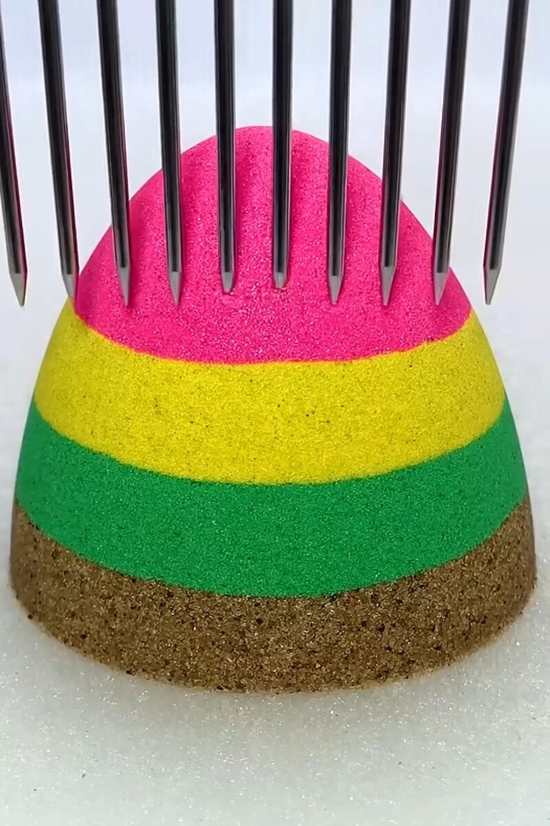 Sand Dome Pierced with Pins