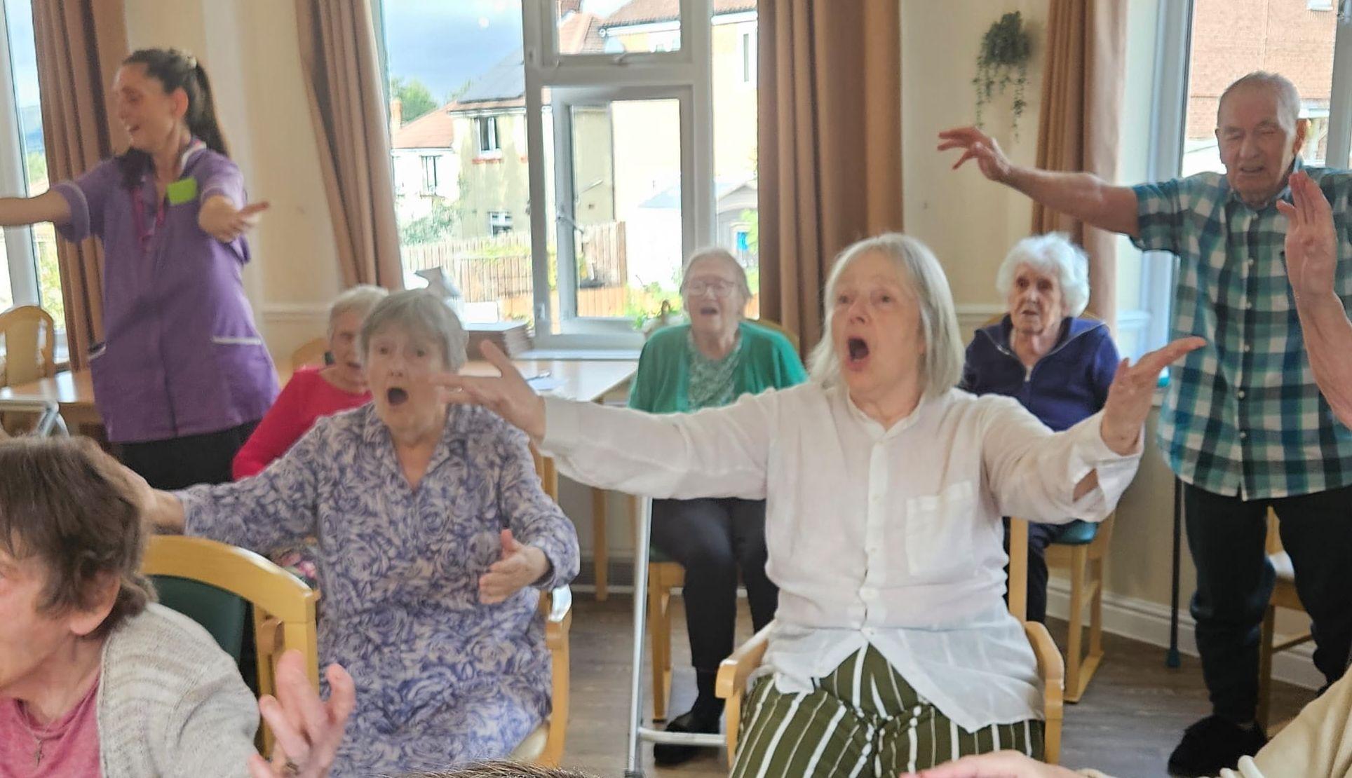 Sheffcare Strictly fans take their dance exercise sitting down