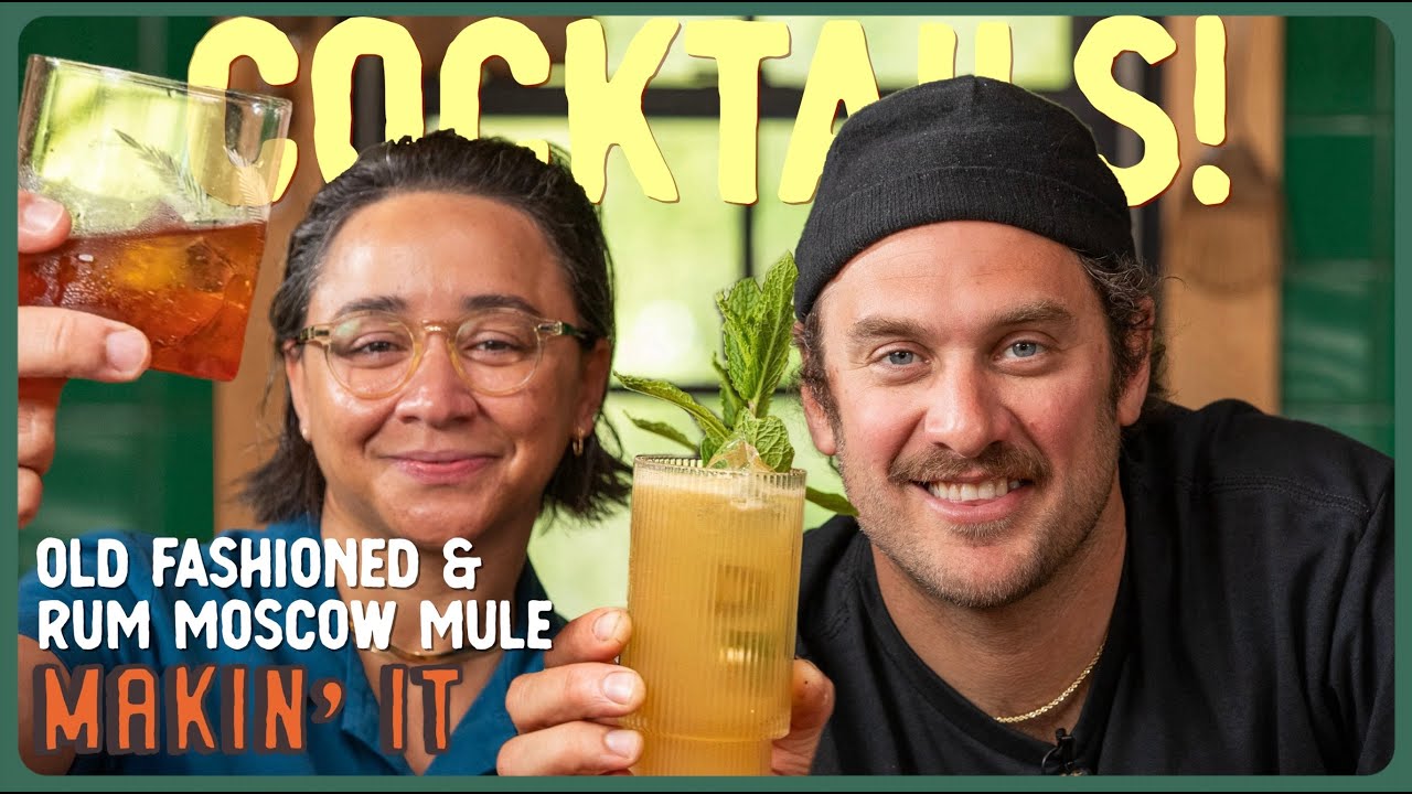 Making an old fashioned and Moscow mule your dad would love
