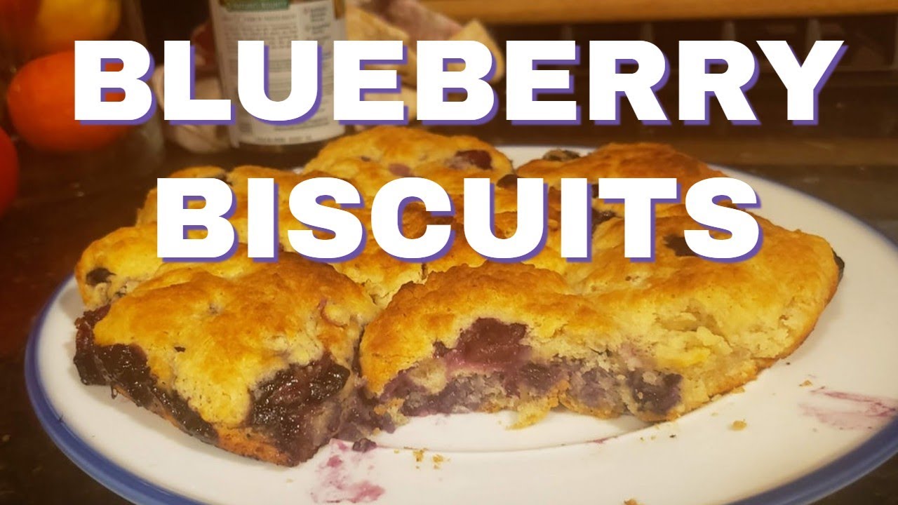 Fluffy Blueberry Biscuits Made From Scratch