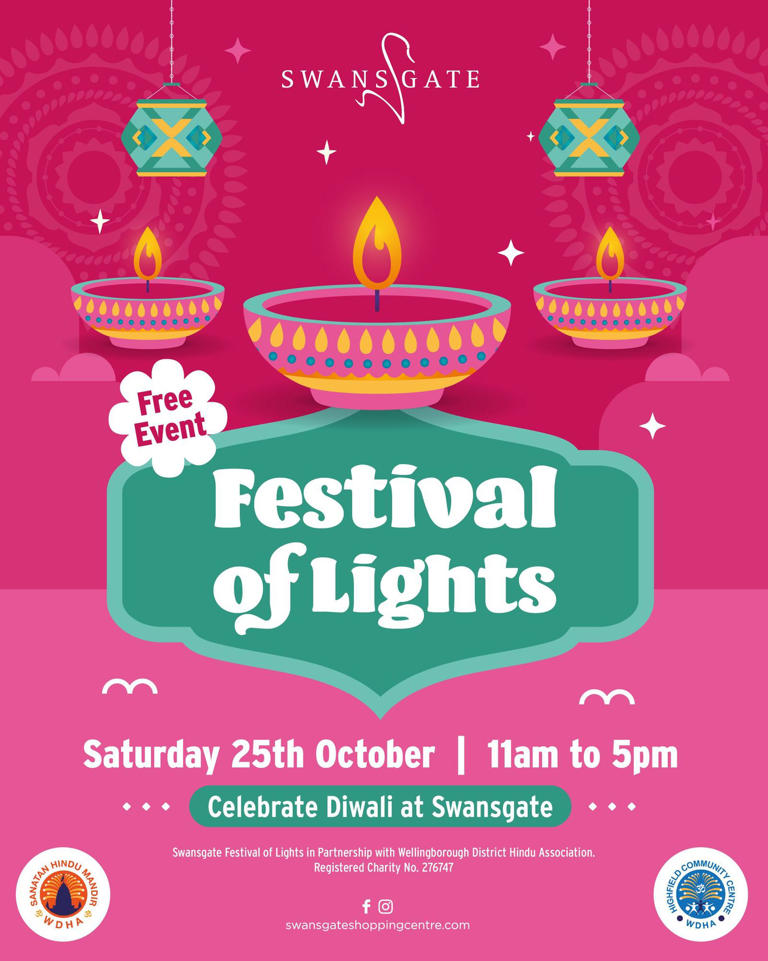 Swansgate Shopping Centre to host Diwali Festival of Lights Celebration