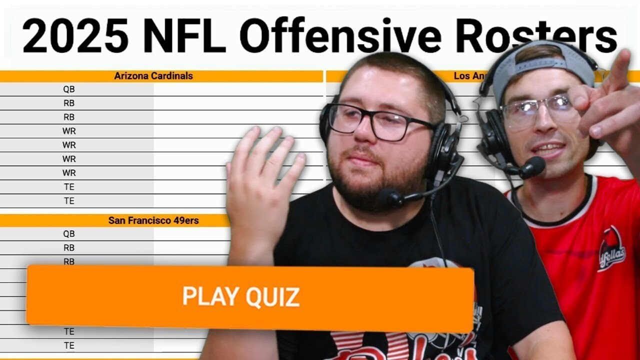 Can we name EVERY NFL offensive roster? (NFL Sporcle)