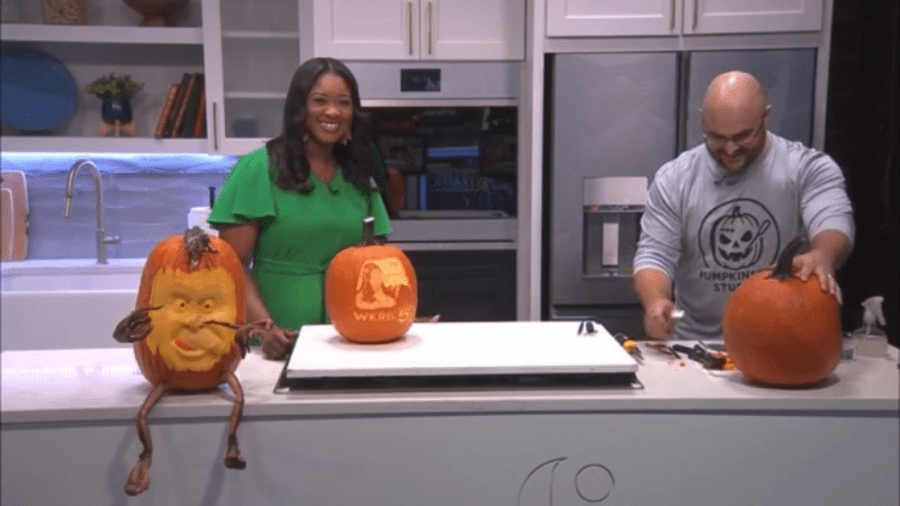 Artist highlights the fun of pumpkin carving