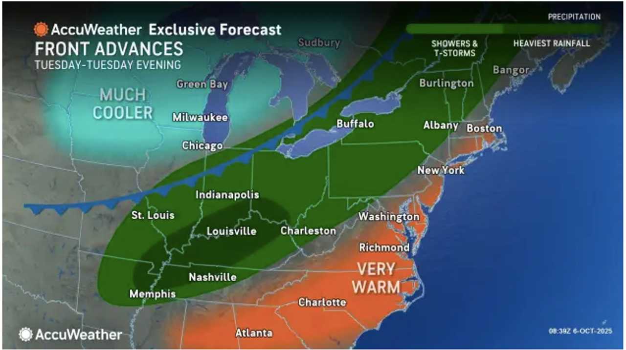 Cold Front Moving In: Here's Timing For Soaking Rain, Dramatic Drop In ...