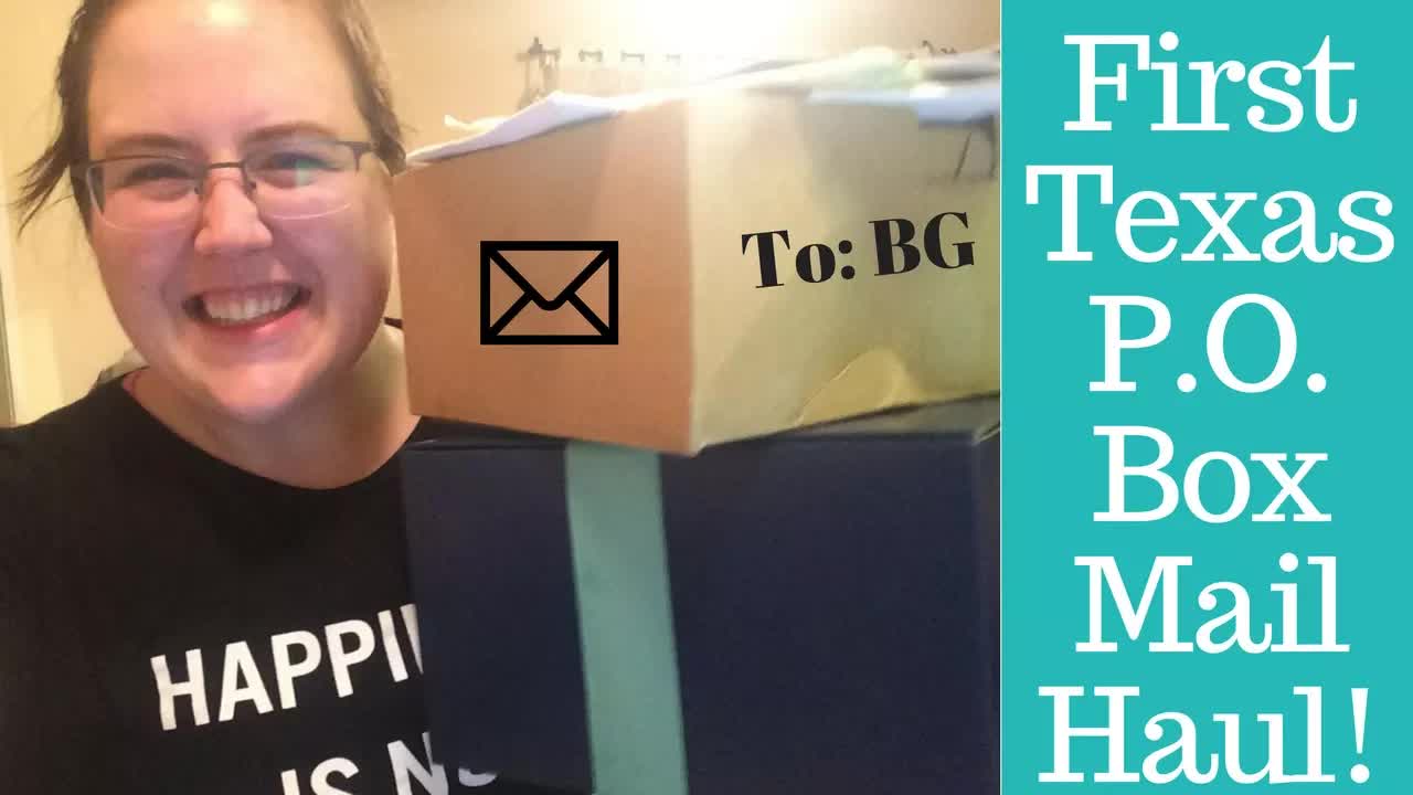 First PO box mail haul in Texas!