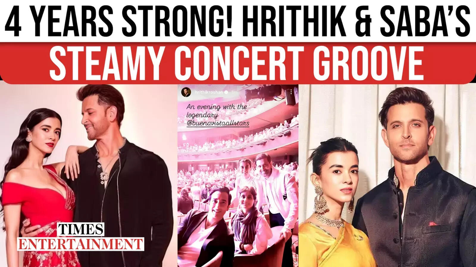Hrithik & Saba Dance At A Concert As Couple Celebrates 4 Years Of ...