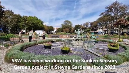 See the new eye-shaped plant border created in the Sunken Sensory ...