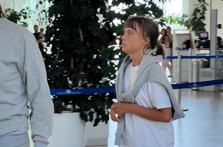 First look at Greta Thunberg after Israel deportation