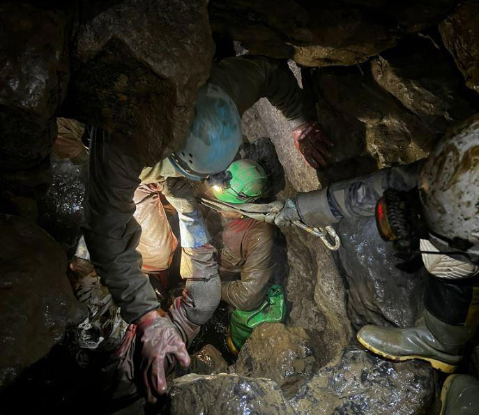Cavers saved by massive joint rescue after being trapped underground ...