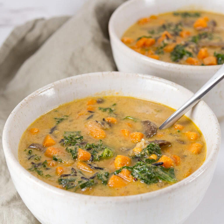 Tahini Wild Rice Soup