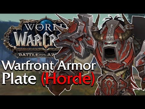 Warfront Armor: Plate Tier 1-3 (Horde) In Game Preview | World of Warcraft