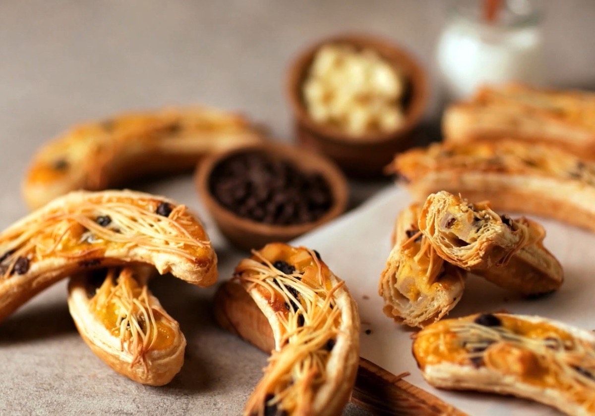 Resep Banana Milk Crispy, Camilan Manis Berlapis Puff Pastry yang Bikin ...