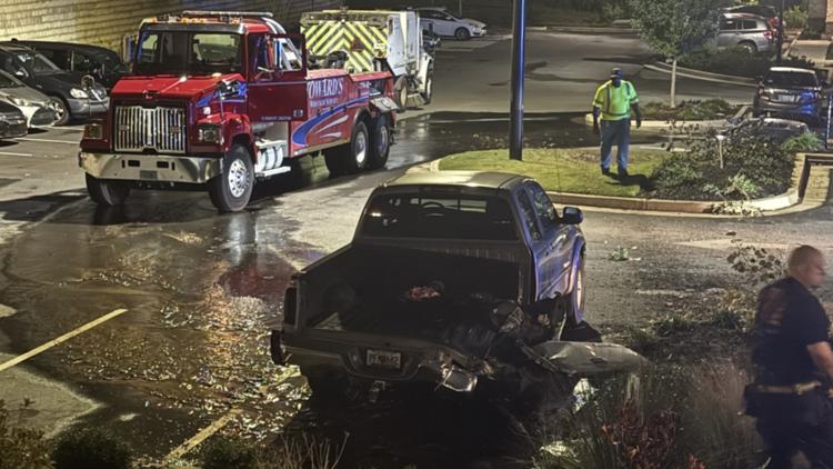 Street sweeper gets away from tow truck, damages cars and water line in ...