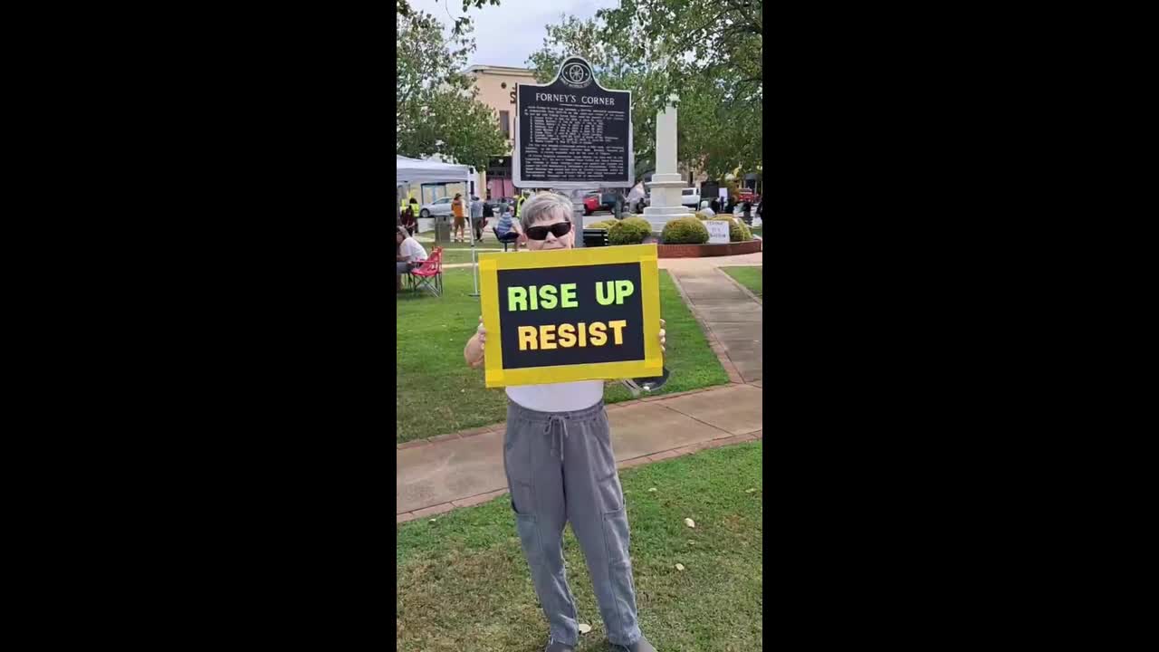 Demonstrators rally at R for Resistance protest in Jacksonville ...