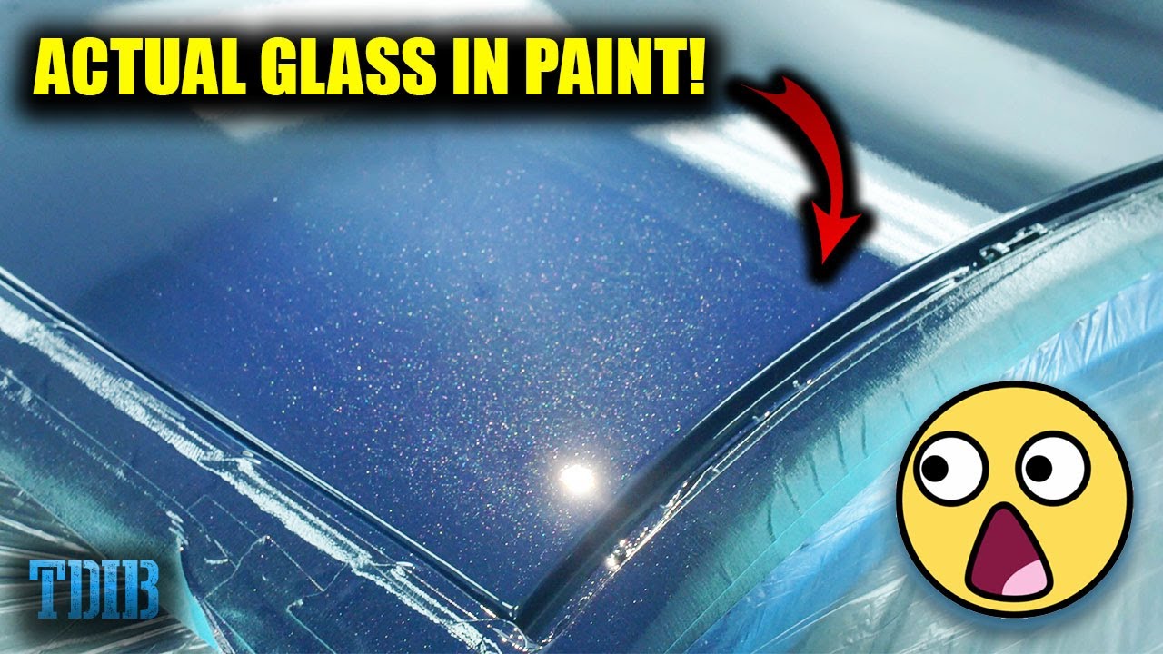Painting With Crushed Glass Created Wild Paint Flakes