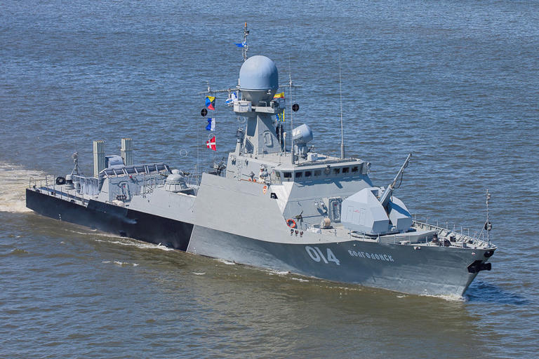 Ukraine’s Inland Strike Damages Russia’s Kalibr-Armed Buyan-M Corvette