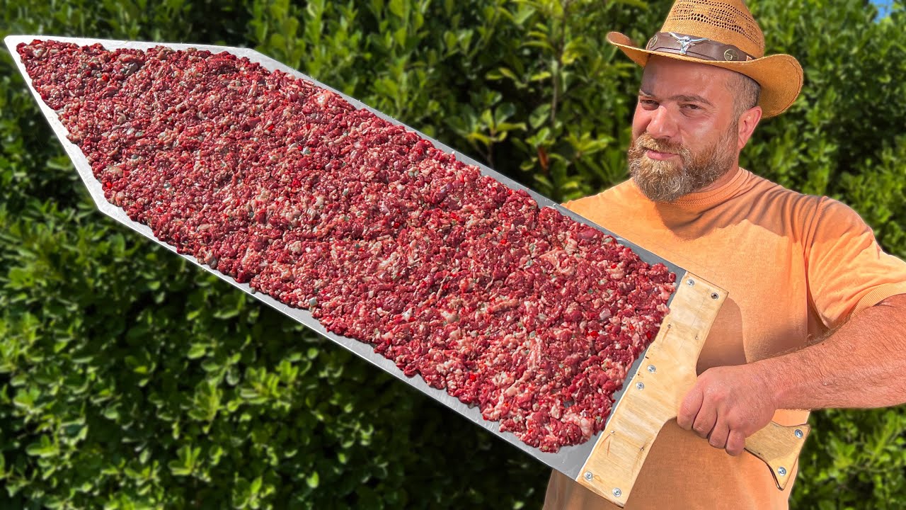 Perfect Giant Lula Kebab – Skewered and Roasted