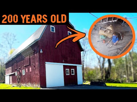 Has this 200 year old barn ever been cleaned? It's full of...