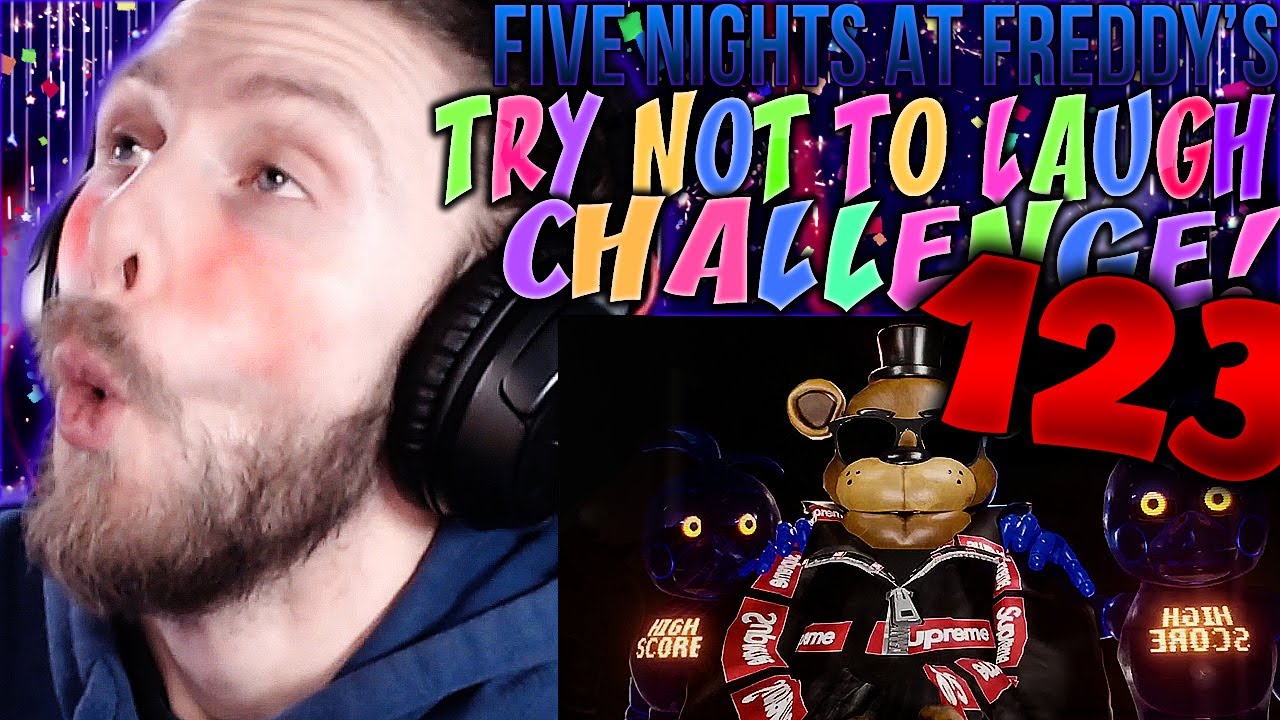 Reacting to FNAF SFM Try Not to Laugh #123
