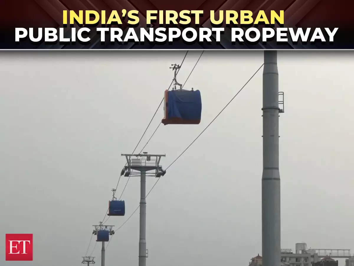 Varanasi Ropeway trial run begins | India’s first urban ropeway | ₹815 ...