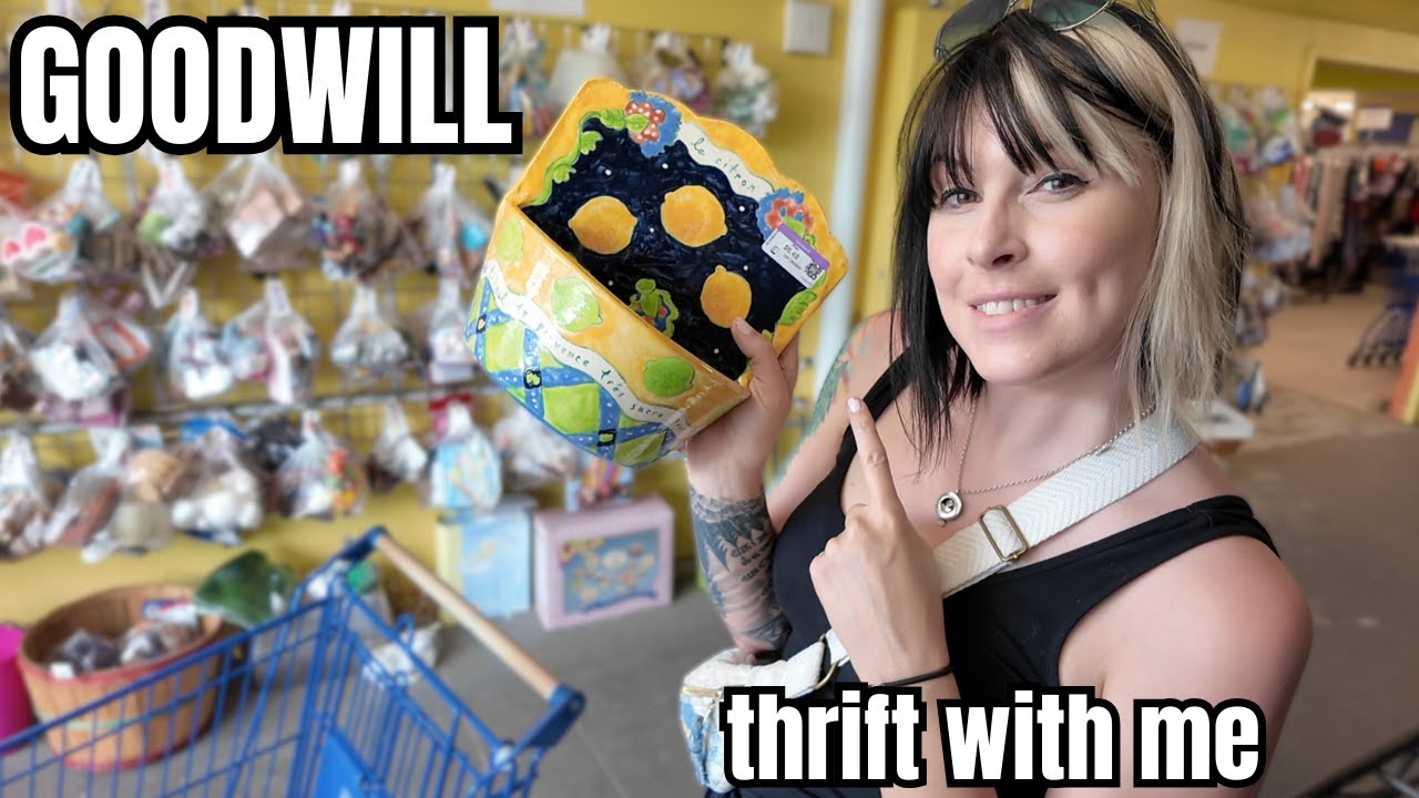 Scored sweet vintage pottery at Goodwill to flip