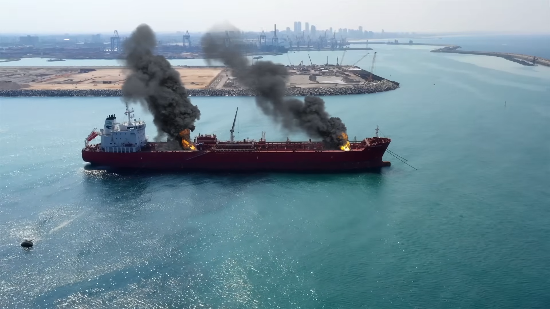 Muslim rebels attack ship in the Red Sea - U.S. Navy reacts
