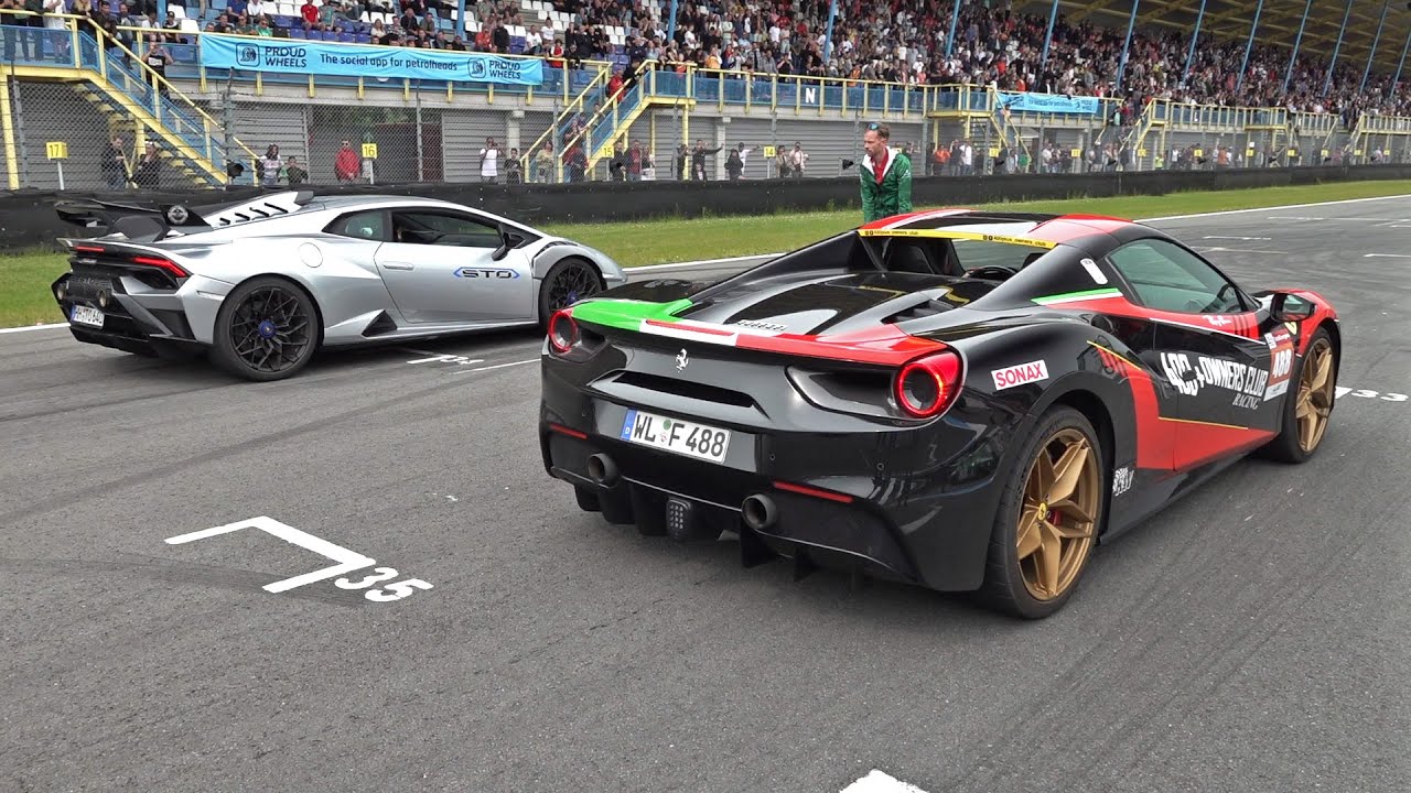 Huracán STO vs 488 GTB – Sound & Speed Duel