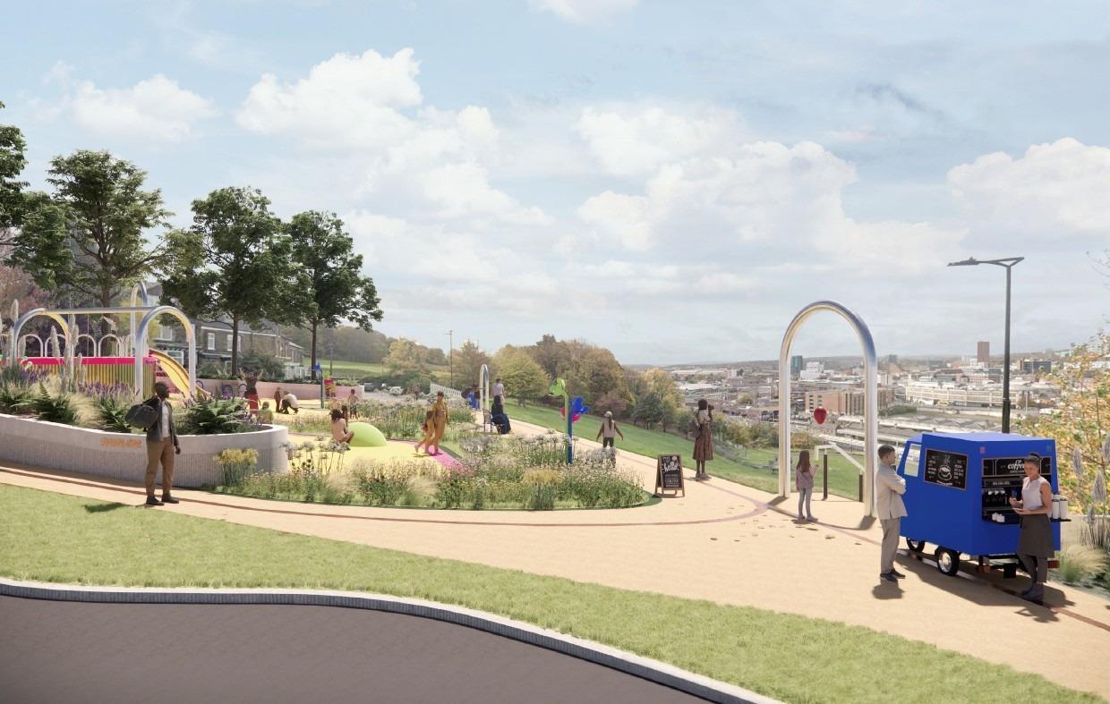 Sheffield’s iconic Steel Steps: New pocket park proposed to combat anti ...