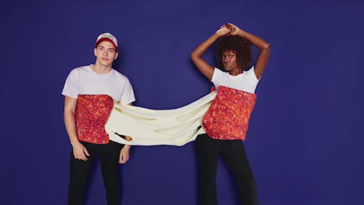 Cheese pull Halloween costume