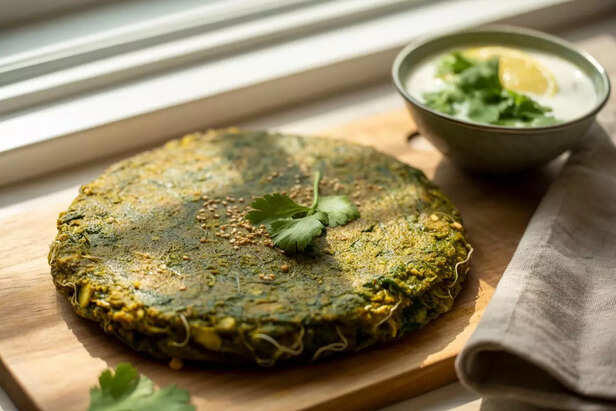 No More Diet Boring Food! Try This Protein-Rich Sprouted Spinach Chilla
