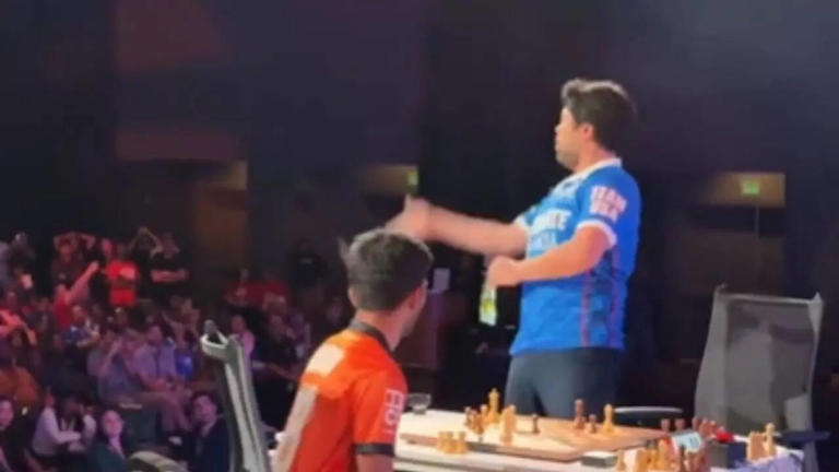 Hikaru Nakamura throws D. Gukesh’s chess piece at USA vs India ...