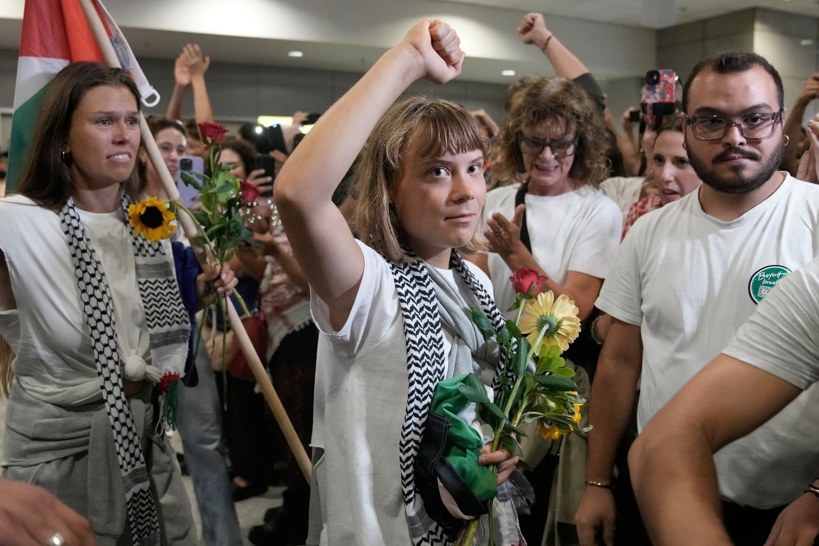Global Sumud Flotilla: Η άφιξη της Γκρέτα Τούνμπεργκ στην Αθήνα
