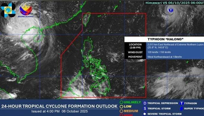 Severe tropical storm remains outside PAR