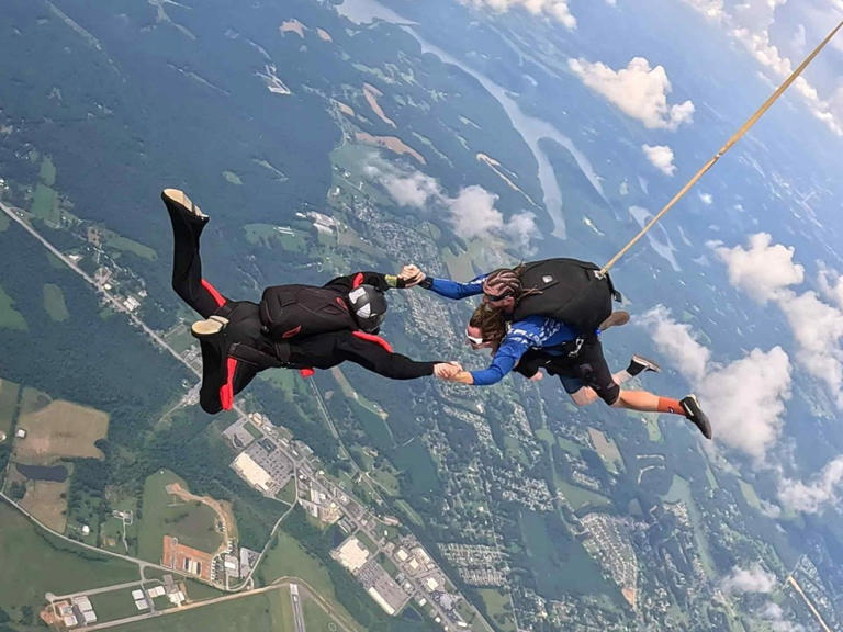Skydiving instructor falls to his death after getting separated from ...