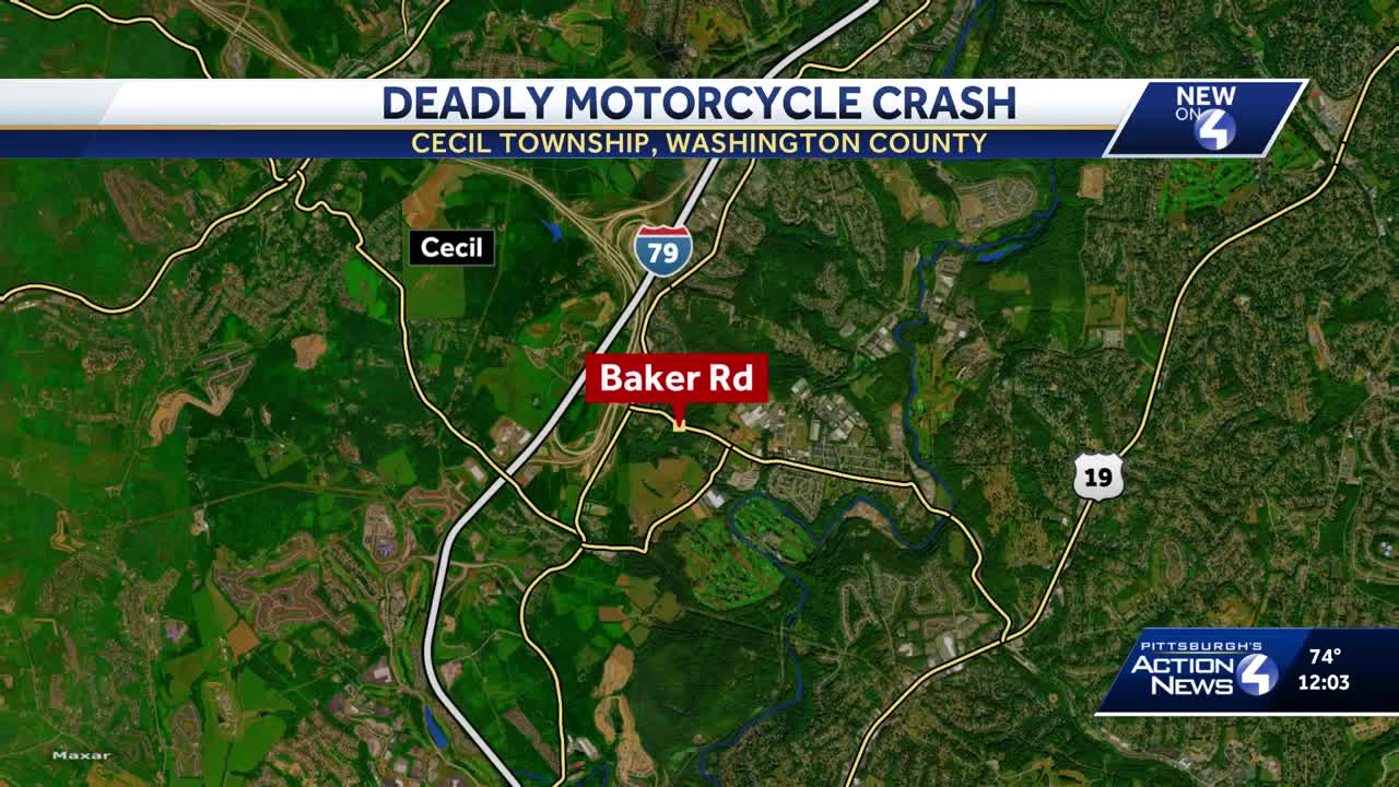 Man dead after motorcycle crash in Cecil Township, Pennsylvania
