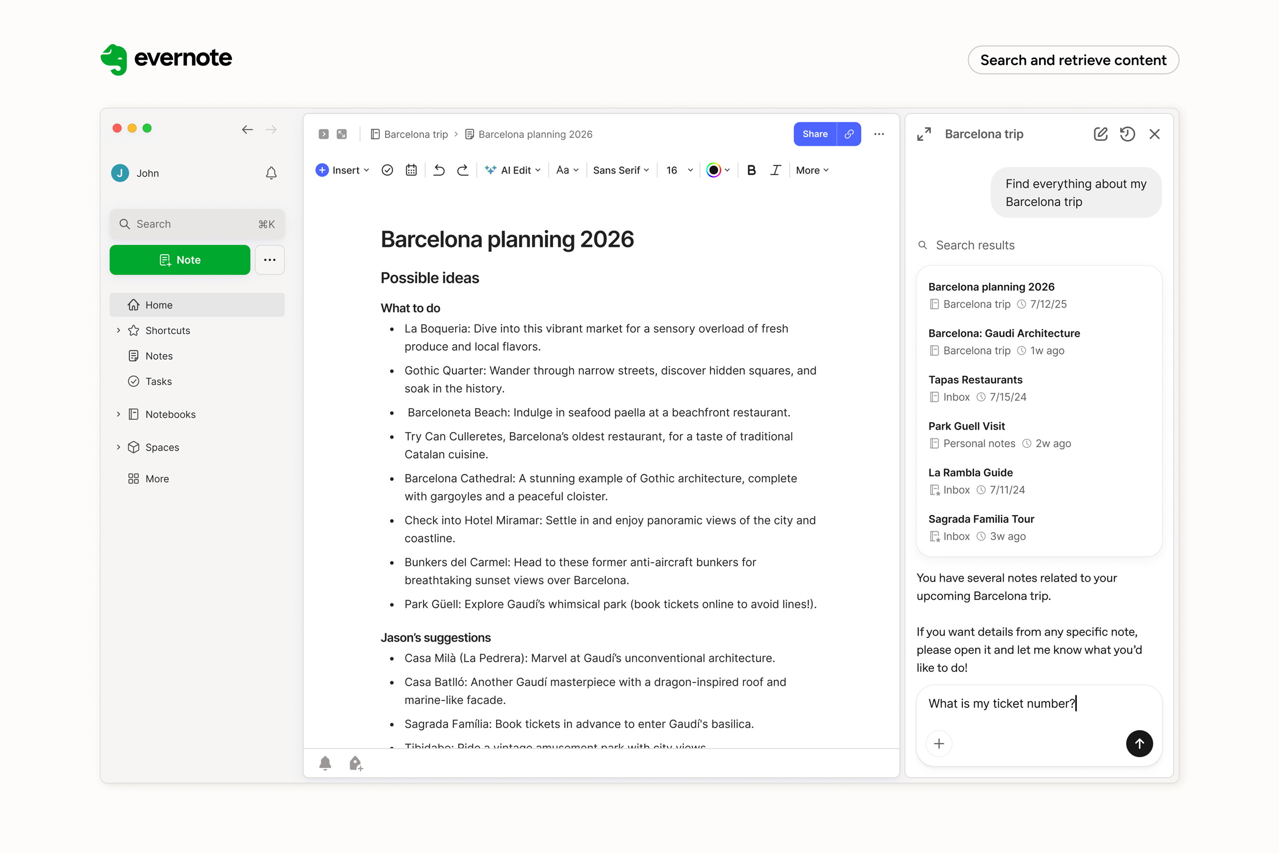 Evernote's biggest update since 2020 goes all in on AI