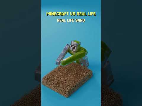 Minecraft vs real life simulation 🗿🫠 #blender #minecraft # ...
