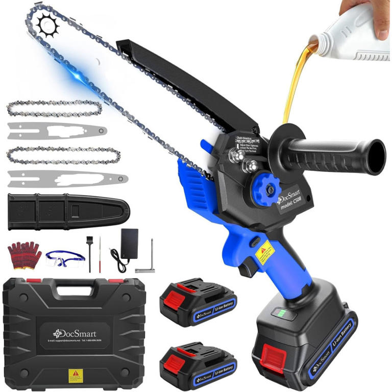 Amazon has an 'easy to use' cordless mini chainsaw on sale for just $60