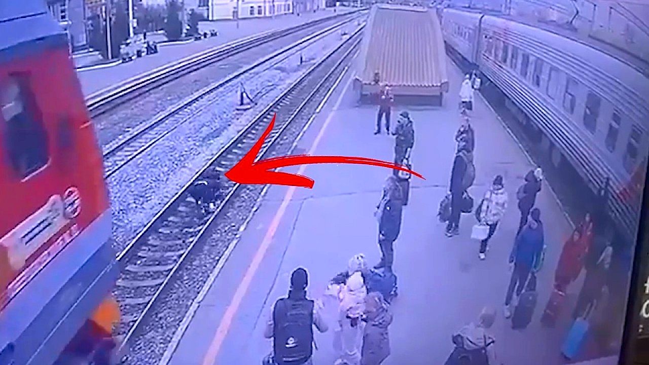 Man narrowly escapes death after falling on train tracks