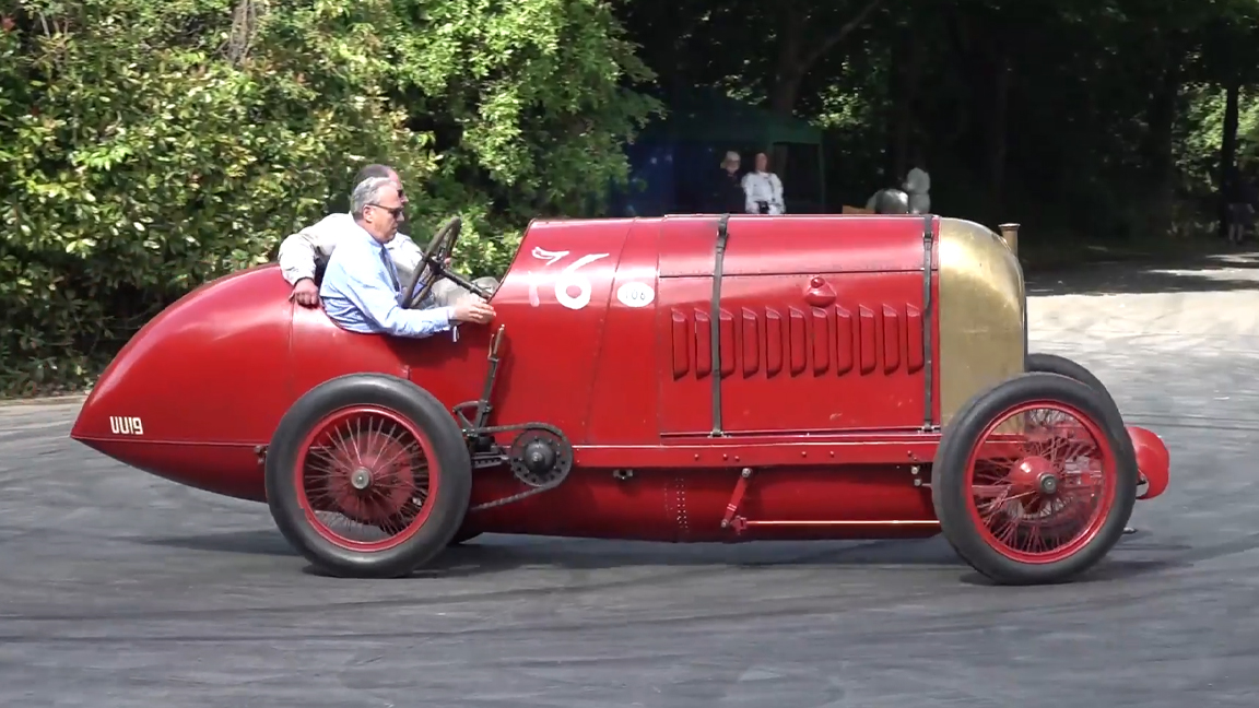 28,4L Fiat S76 Beast of Turin – Flammen und Sound