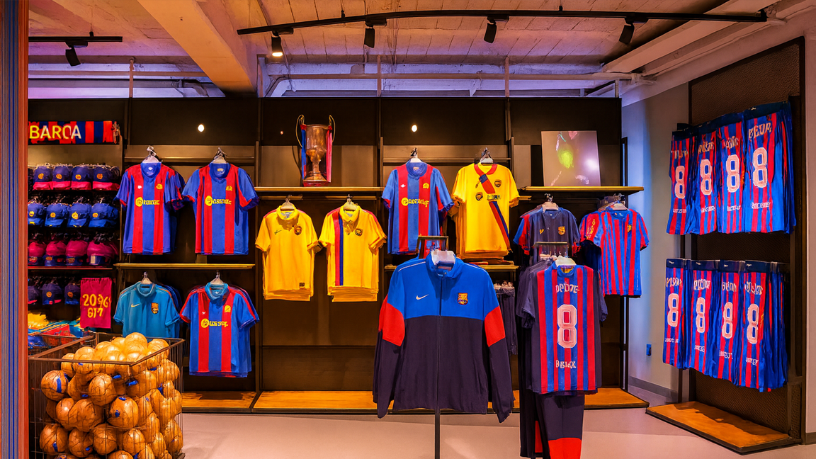 Officiële FC Barcelona Store in Camp Nou – Wandeltour (4K)