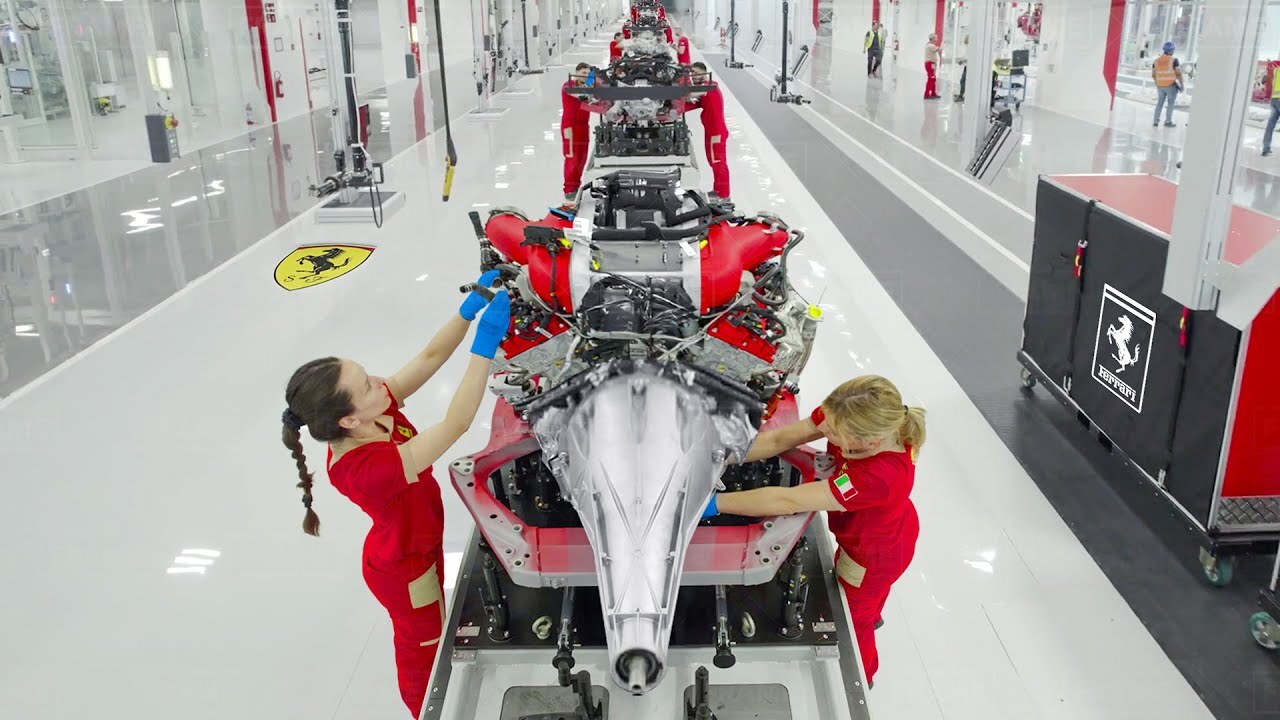 Inside Ferrari’s Top Italian Factory Building Massive V12 Engines