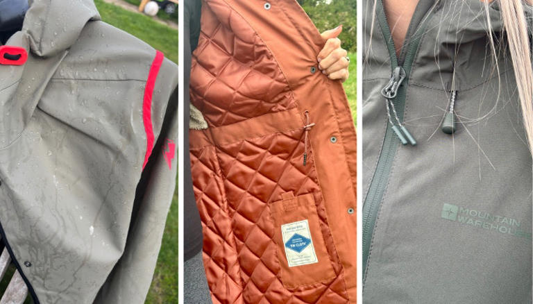 We drenched these stylish raincoats- only the best made the cut!