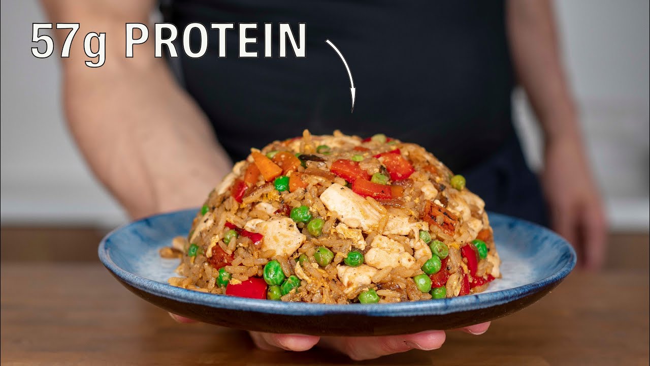 High protein fried rice made in 20 minutes