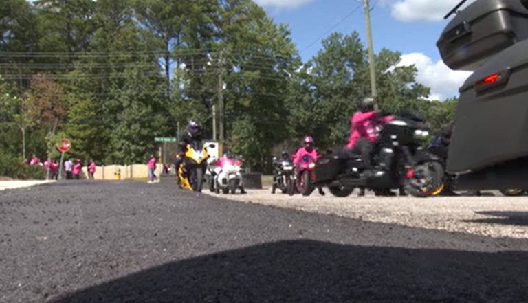 North Carolina motorcycle clubs gather for pink bike ride as fundraiser ...