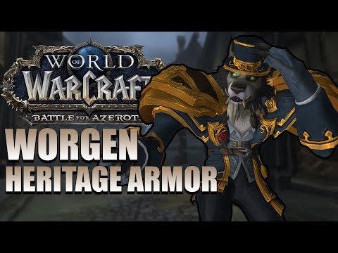 Worgen Heritage Armor - In Game Preview | Battle for Azeroth