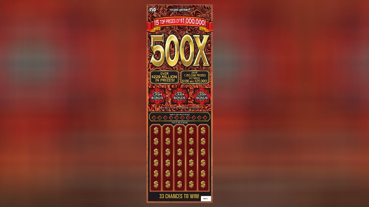 Lufkin resident claims $1 million scratch ticket prize