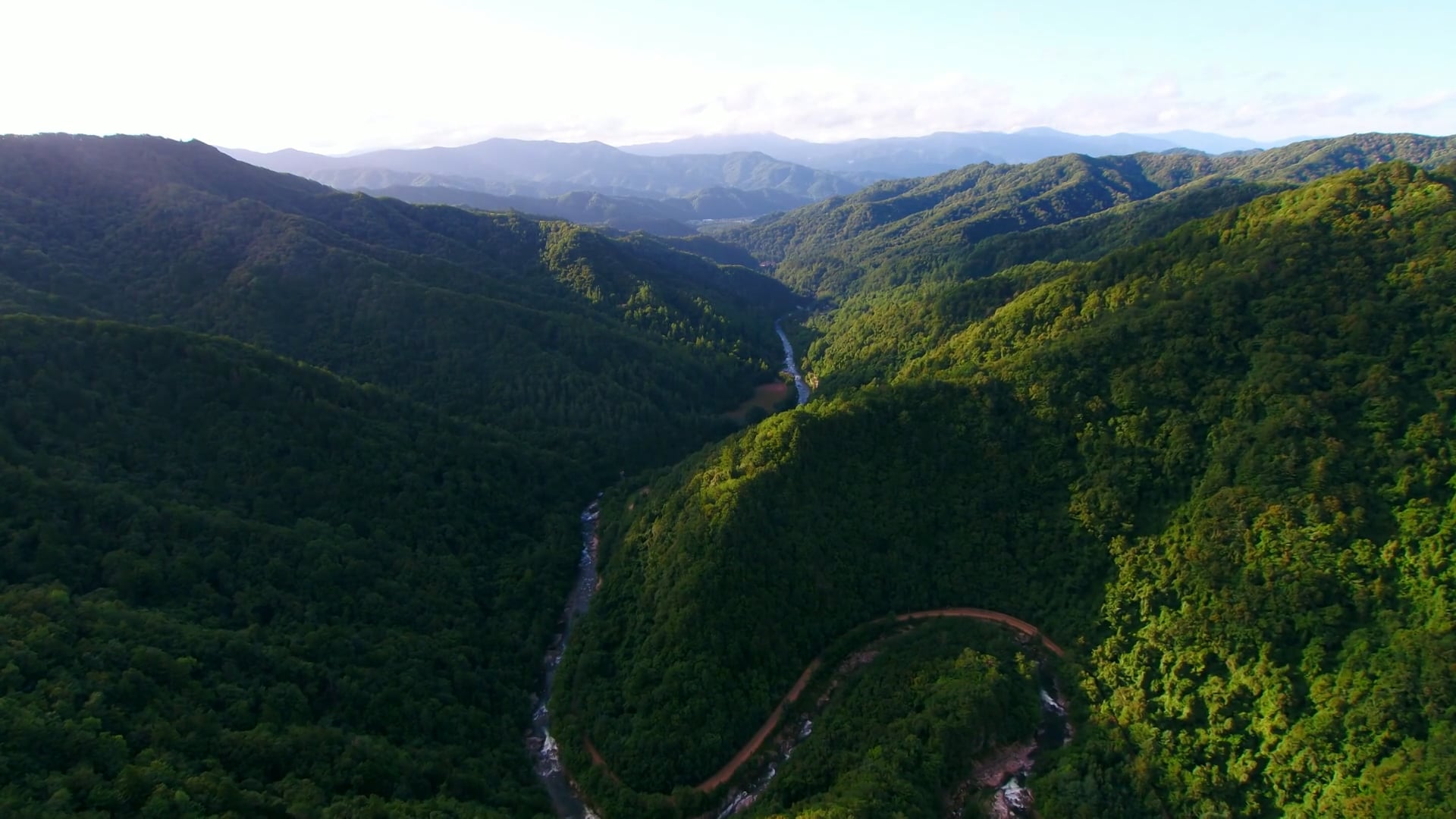 Drone Flight Over The Baekdu Mountains, North Korea