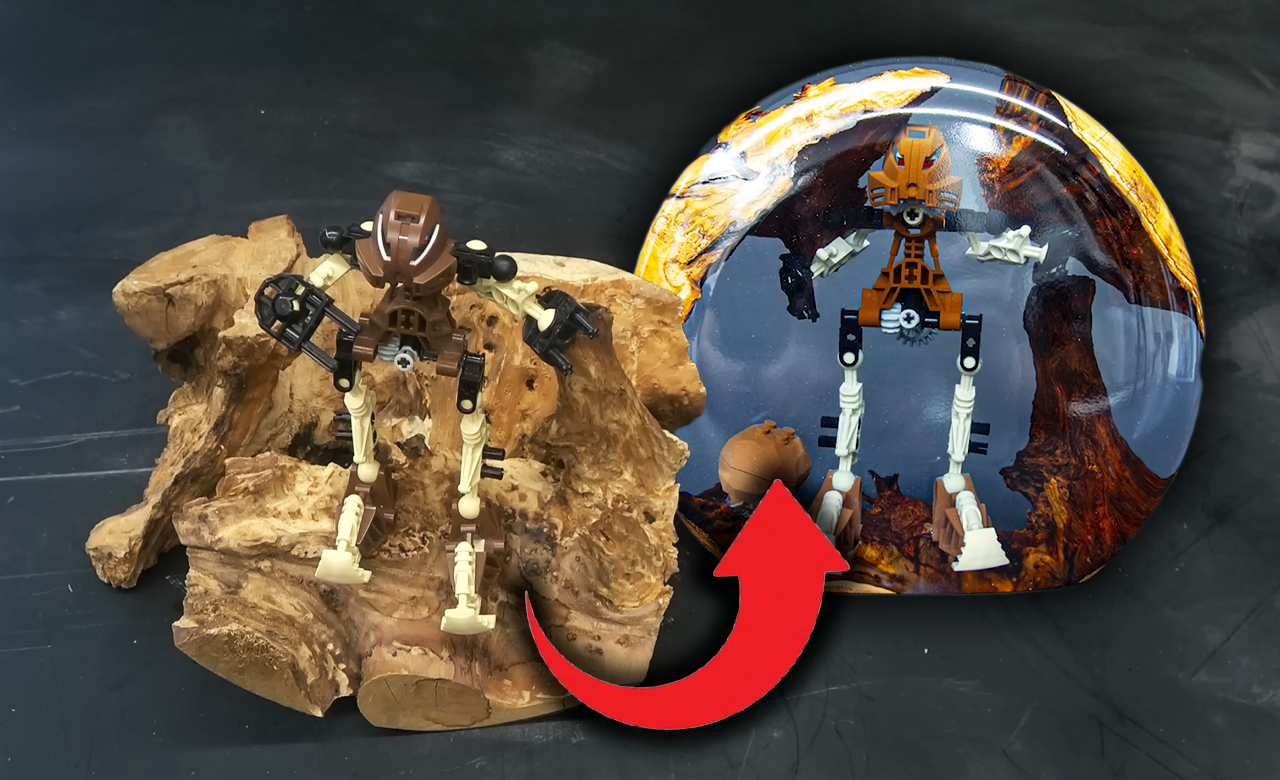 Woodturning a stunning Lego ornamental piece