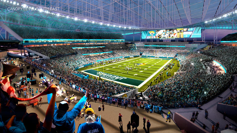 Jacksonville Jaguars stadium getting a $1.4B makeover. Here's a look at ...